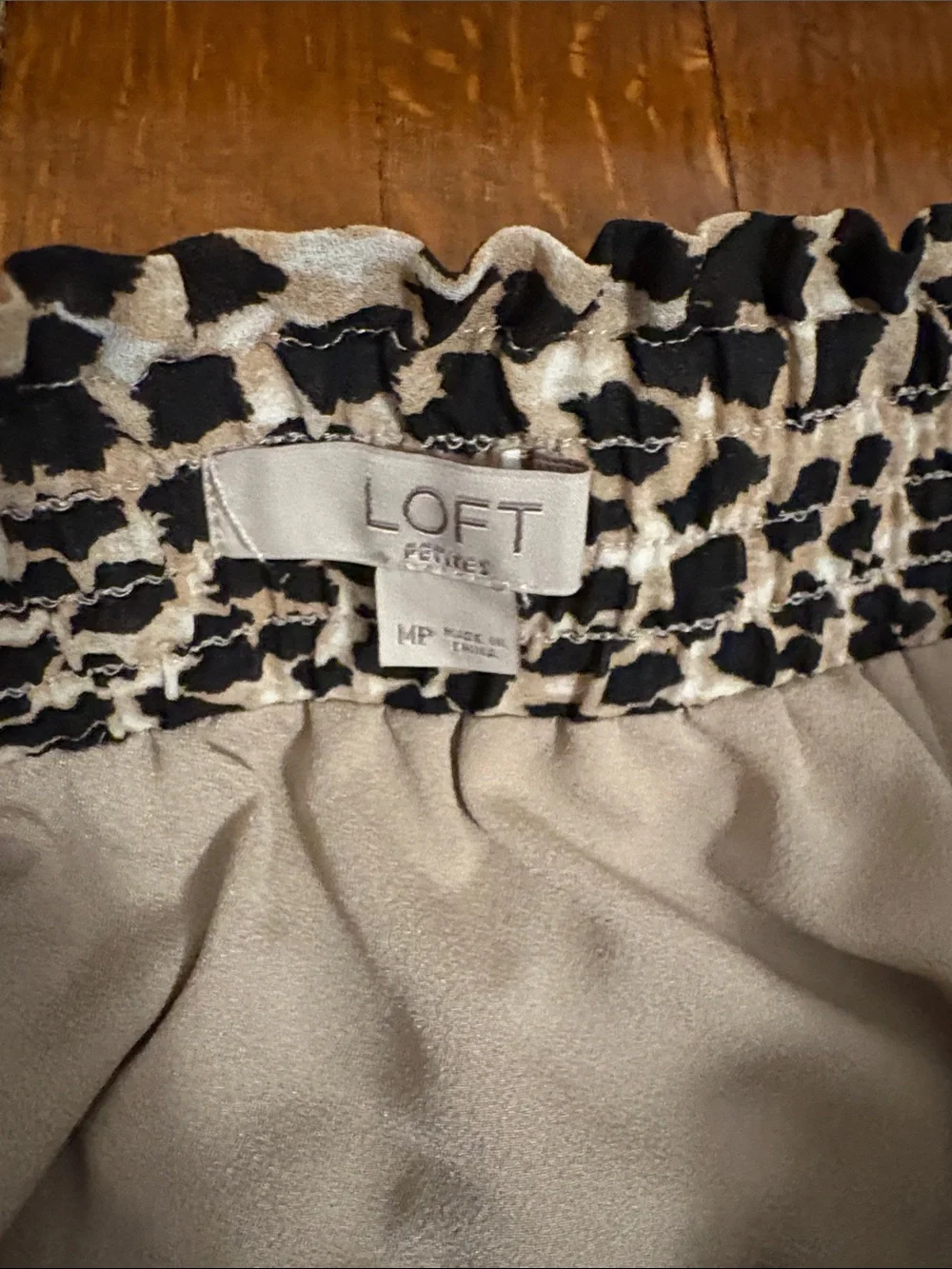 LOFT | Skirts | Womens Leopard Print Aline Petite Midi Skirt | Poshmark